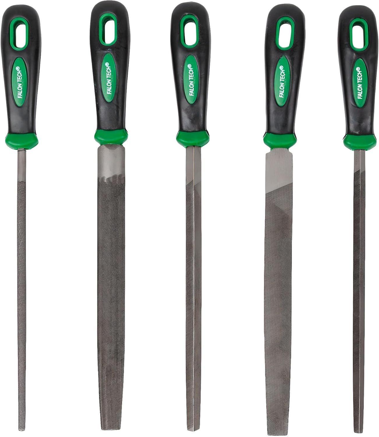 FALON-TECH Metall-Feilen-Set | Metall-Feilen-Satz | Flachfeile 200 mm ...