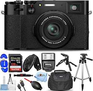 Amazon.com : FUJIFILM X100V Digital Camera (Black) 16643000 - Accessory Bundle Includes: Extreme ...