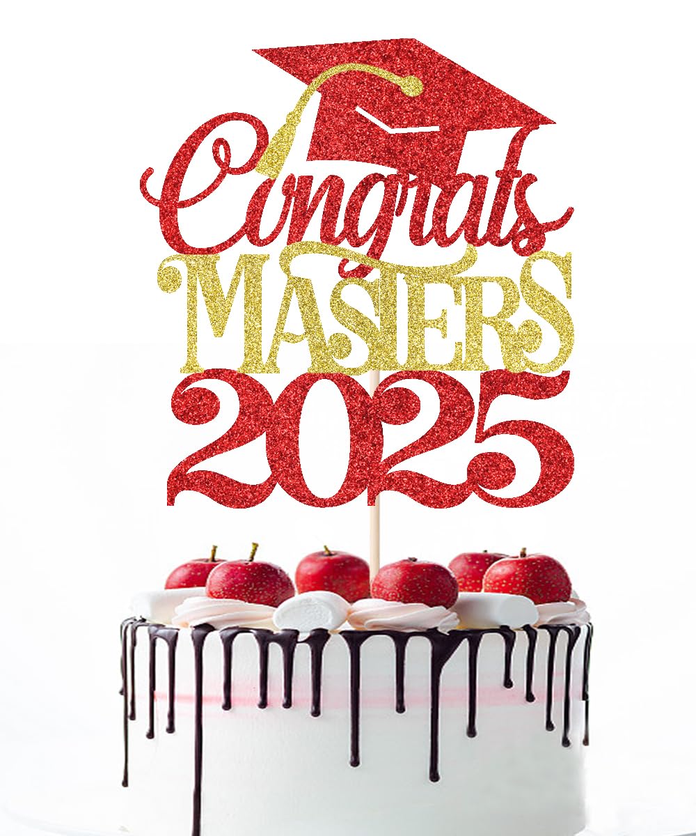 Graduation Cake Topper 2025 Glitter Class Of 2025 Cake Topper, Congrats ...