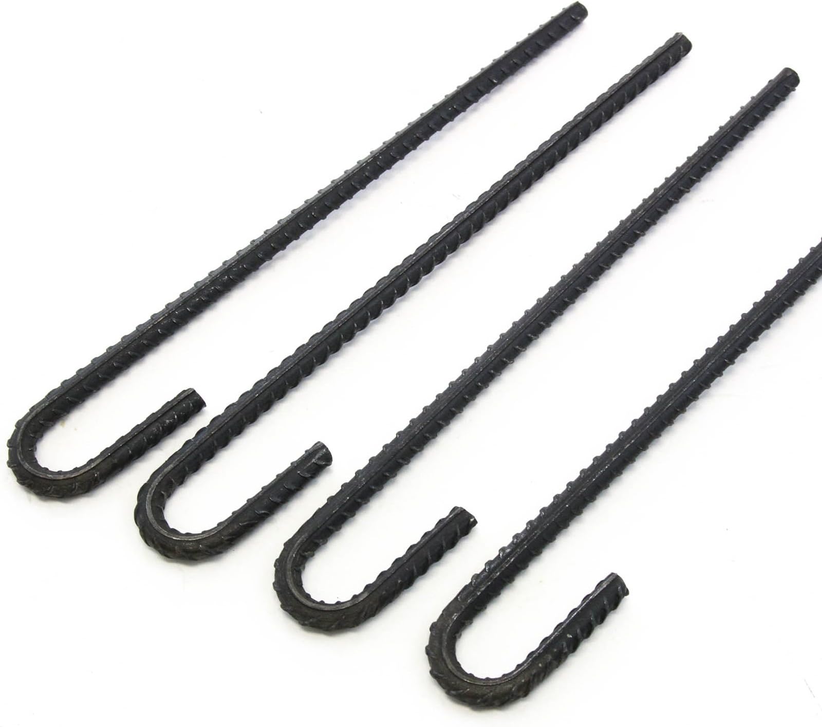 Amazon.com : HOIGON 20 PCS 12 lnches Rebar Ground Anchor Stakes, Steel ...