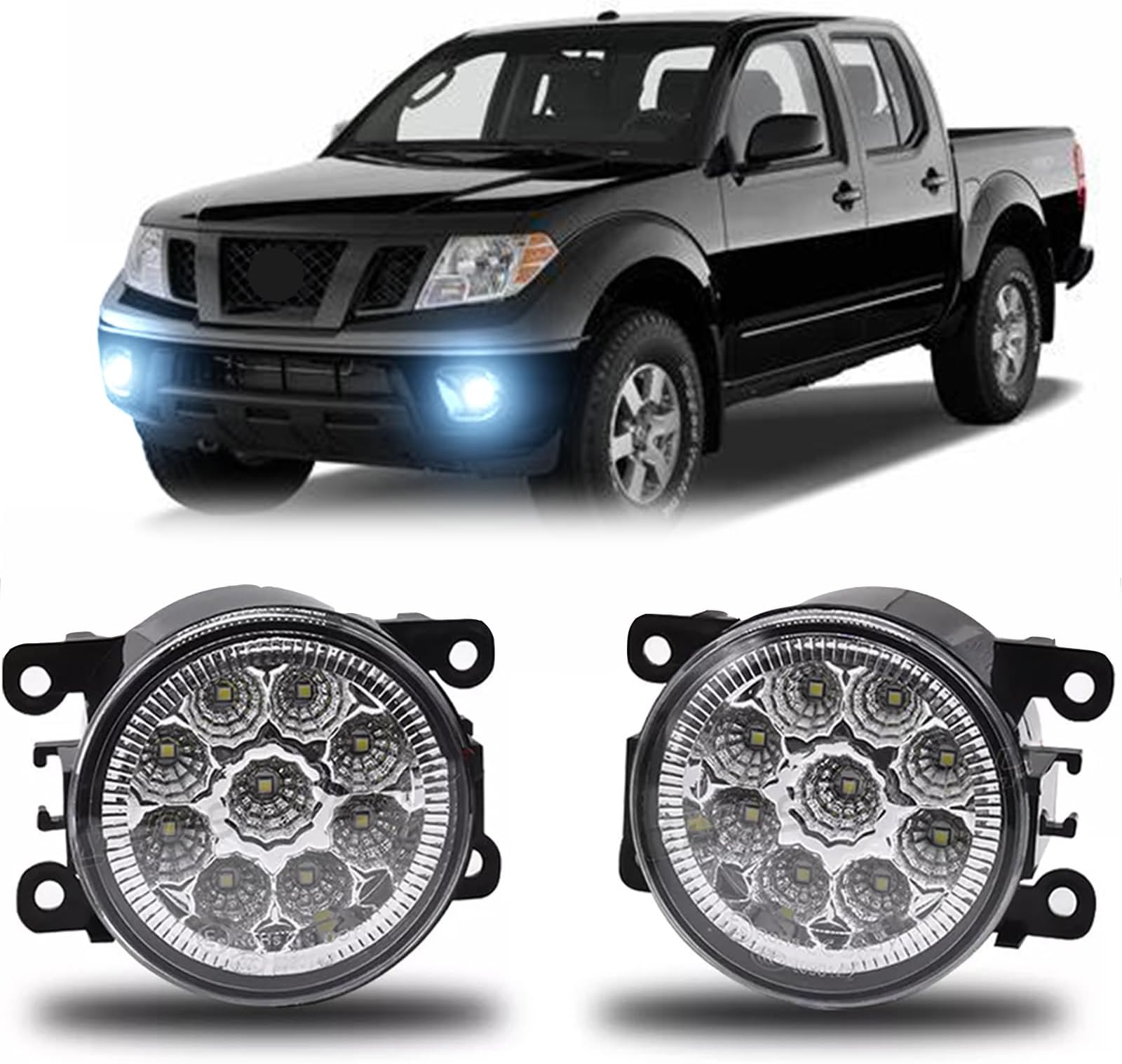 Amazon.com: qobsos Fog Light Bulb 3.5 Inch Pair For Nissan Frontier ...