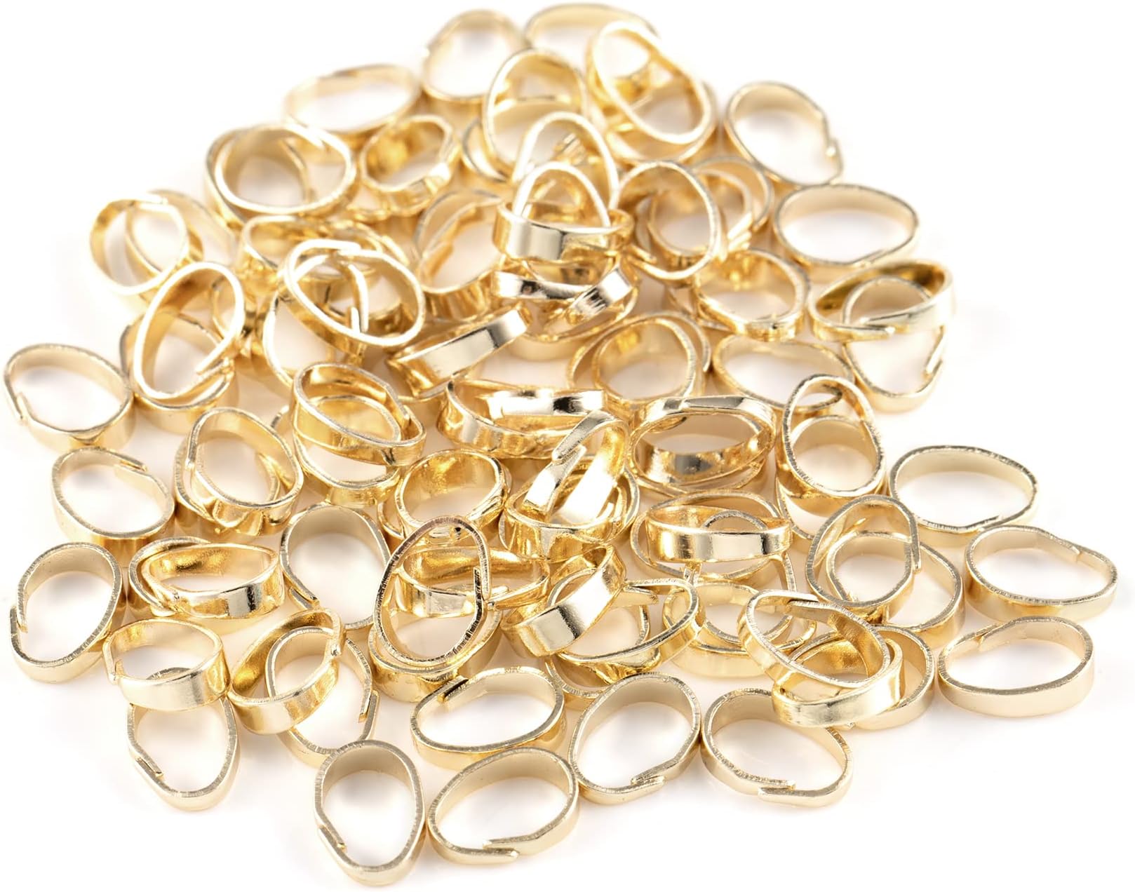 Amazon.com: PandaHall 100pcs Gold Snap Bail Hook Pinch, Brass Clasps ...
