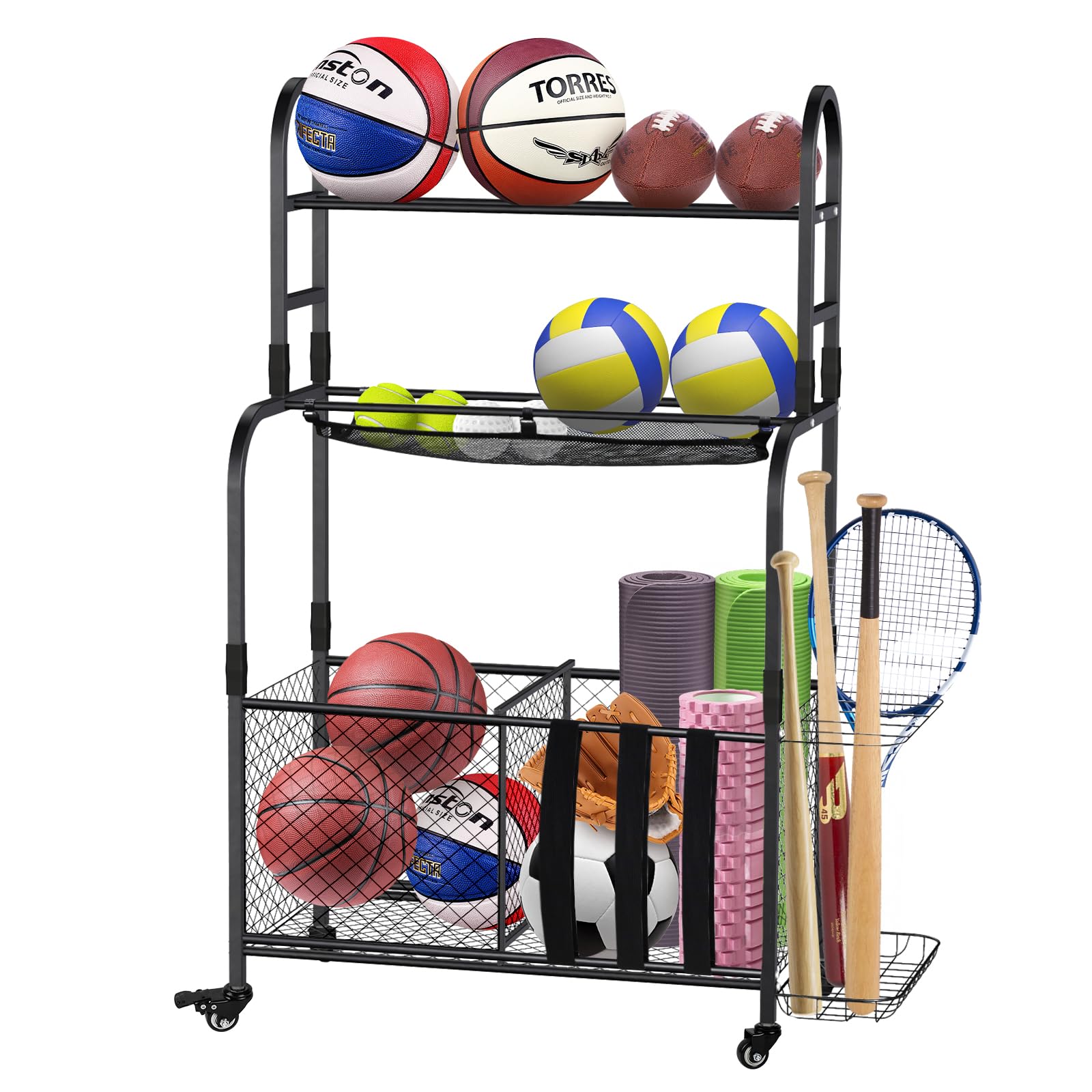 Amazon.com: Arejonner Sports Equipment Organizer, Sports Equipment ...