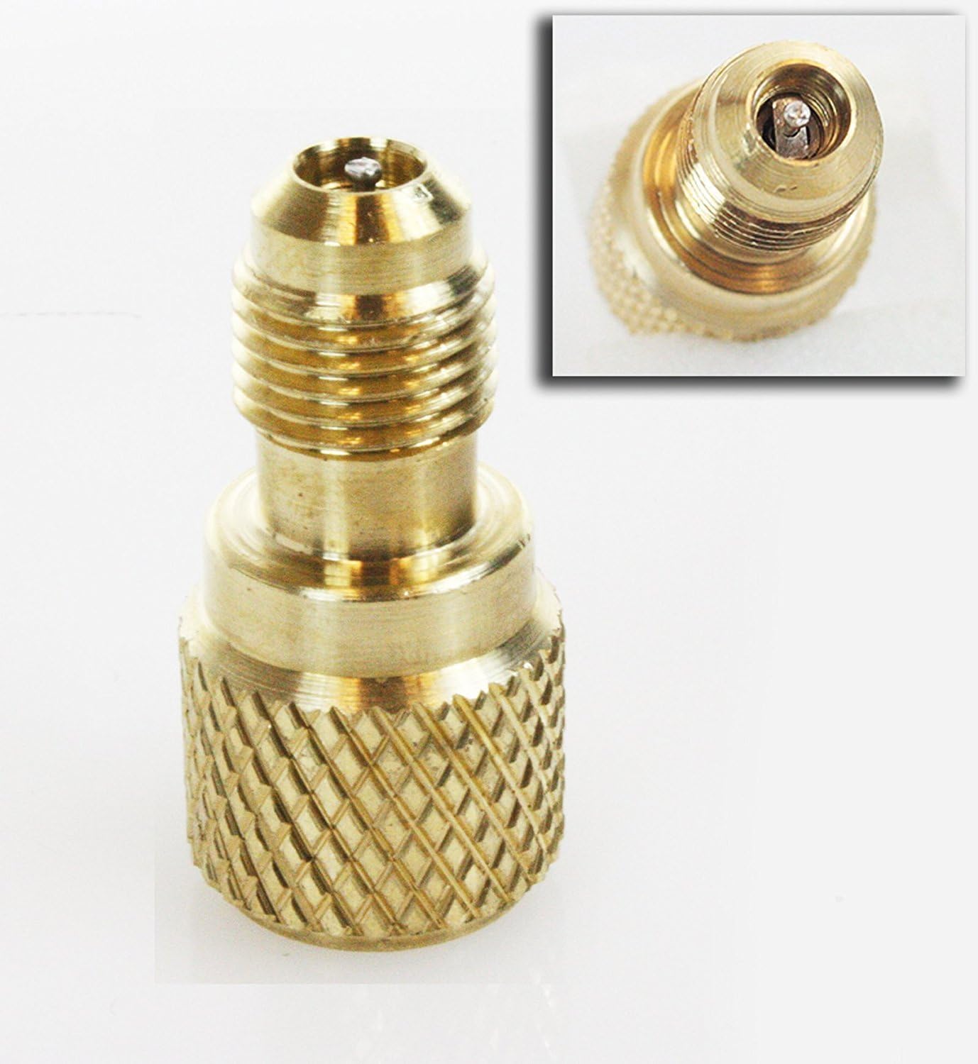 Amazon.com: AC R134a Brass Adapter Freon Fitting 1/4" Male to 1/2 ...