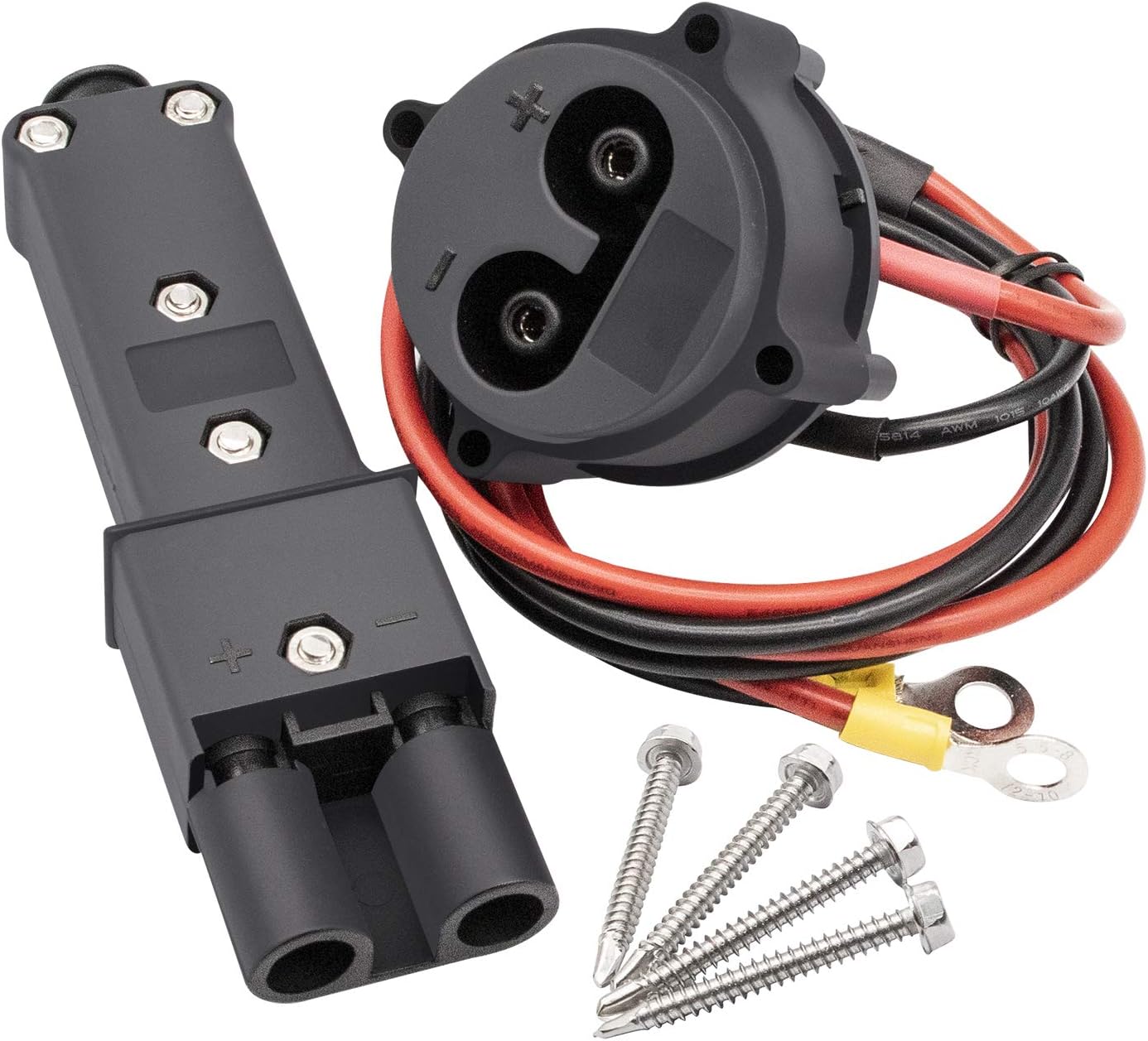 Amazon.com: CLUBRALLY 48V MAC DC Charger Plug Kit JR1-H235A-00+JR1 ...