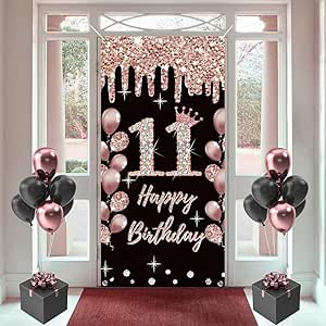 Amazon.com: 11th Birthday Decoration for Girls Happy 11th Birthday ...