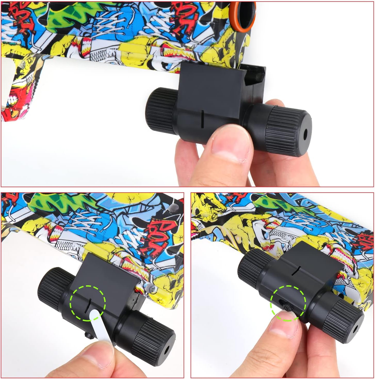 Buy ferventoys 2 Packs Electric with Gel Ball Blaster - Splatterball ...