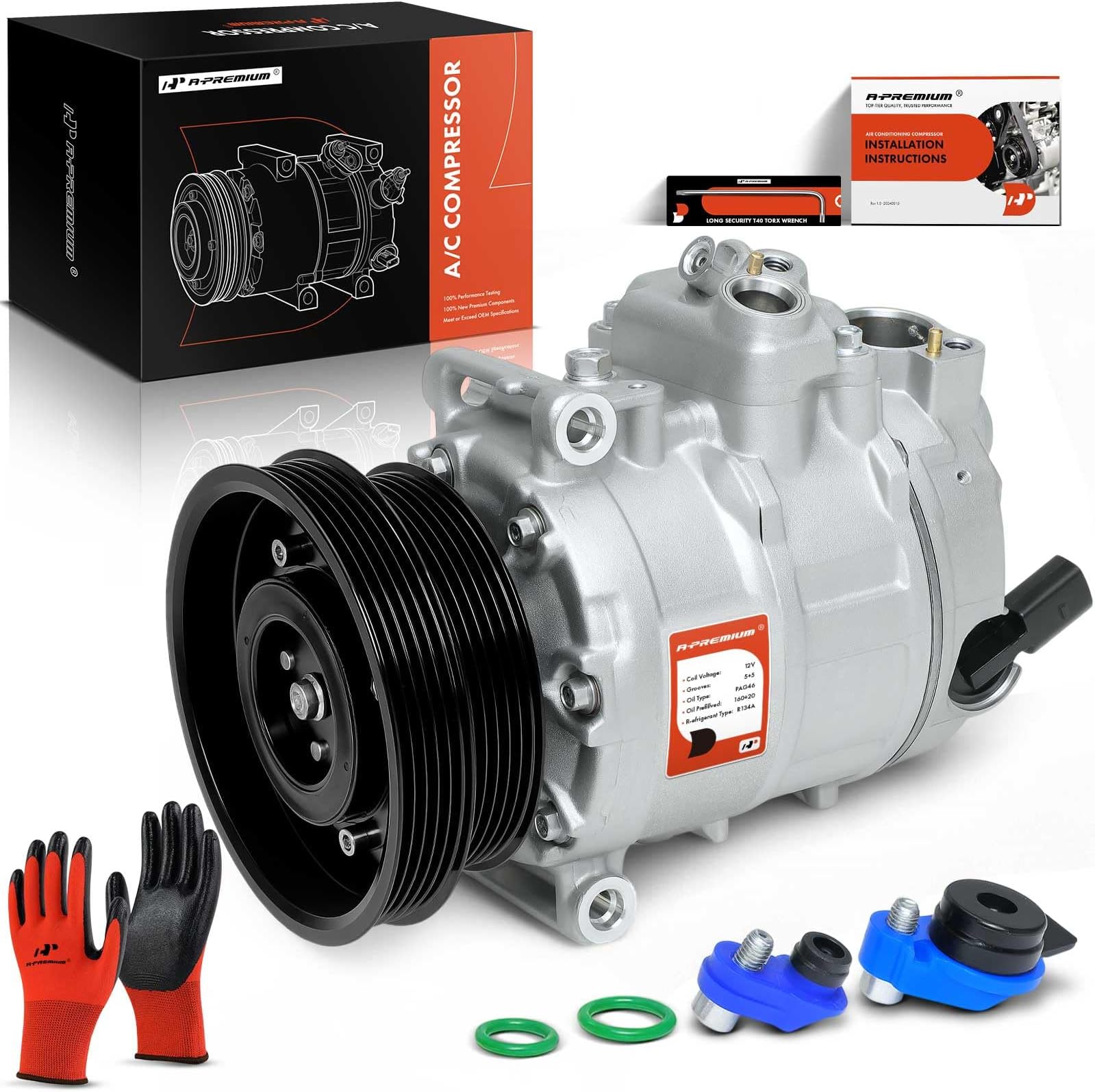 Amazon.com: MOTOKU AC Compressor with Clutch Assembly for VW Beetle ...