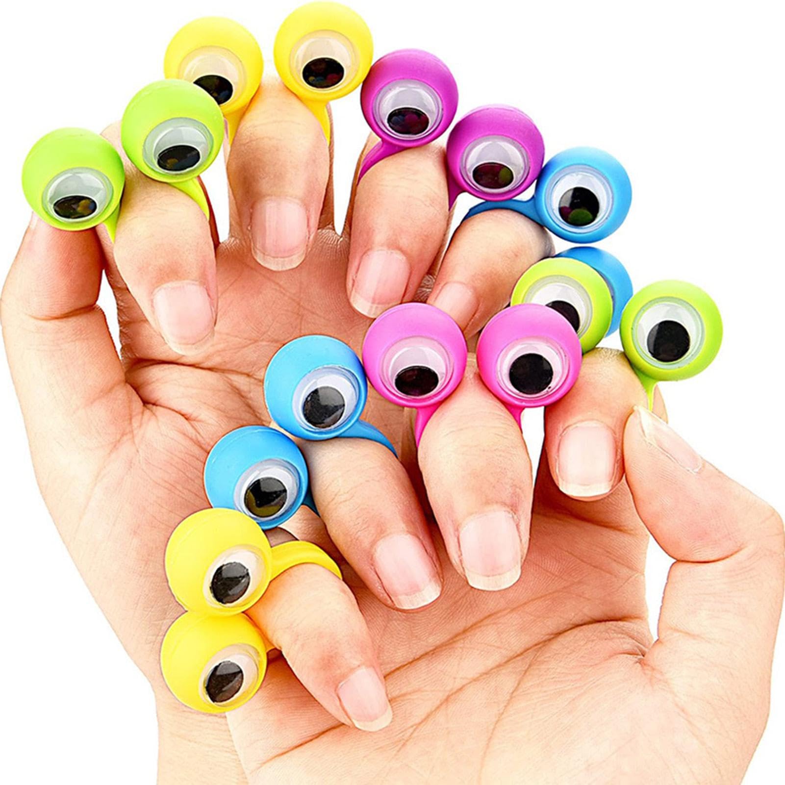 Educational Finger Puppet Toys Raindrops 50pcs Eye For Kids Wiggly ...