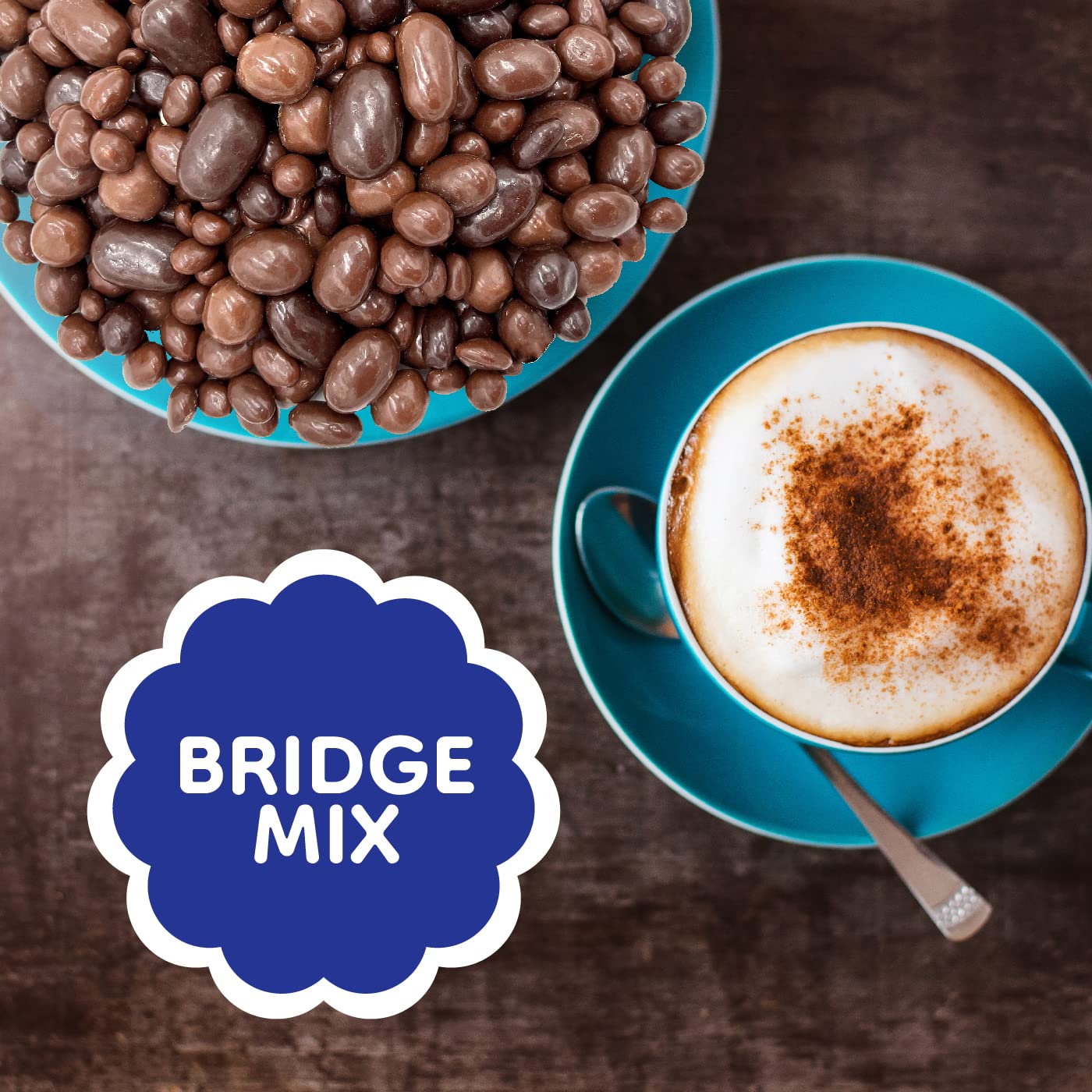 Snapklik.com : Bridge Mix Chocolate Covered Bites Of Raisins, Peanuts ...