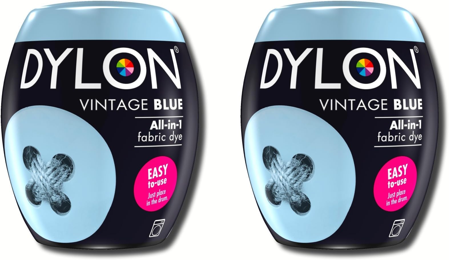 New Dylon 350g Vintage Blue Machine Dye Pod 2 Pack : Amazon.co.uk: Grocery