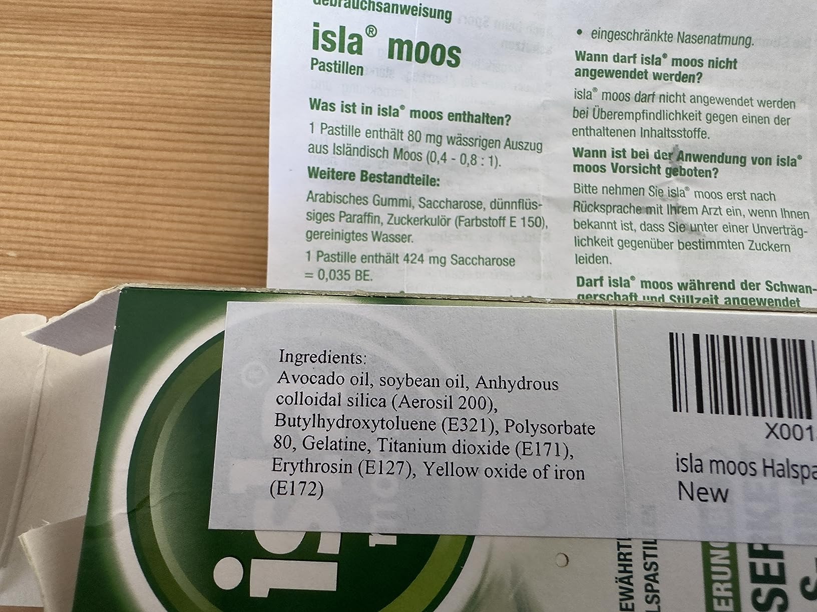 isla moos Halspastillen, 30 pcs. pastilles : Amazon.co.uk: Health ...
