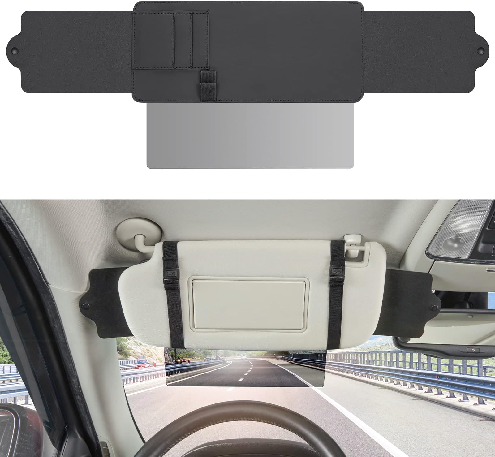 Amazon.com: NAZZO Car Visor Extender Sun Blocker, Polarized Sunvisor ...