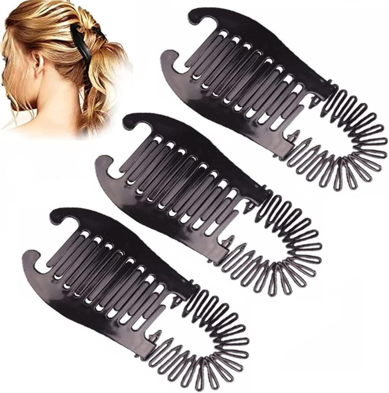 Amazon.com: 2023 New Banana Hair Clips for Women – 3Pcs Banana Clips Hair for Thick Hair ...