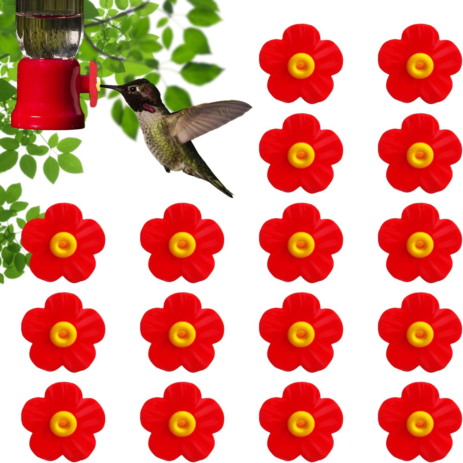 Amazon.com : 28 PCS Hummingbird Feeder Parts Hummingbird Feeders ...