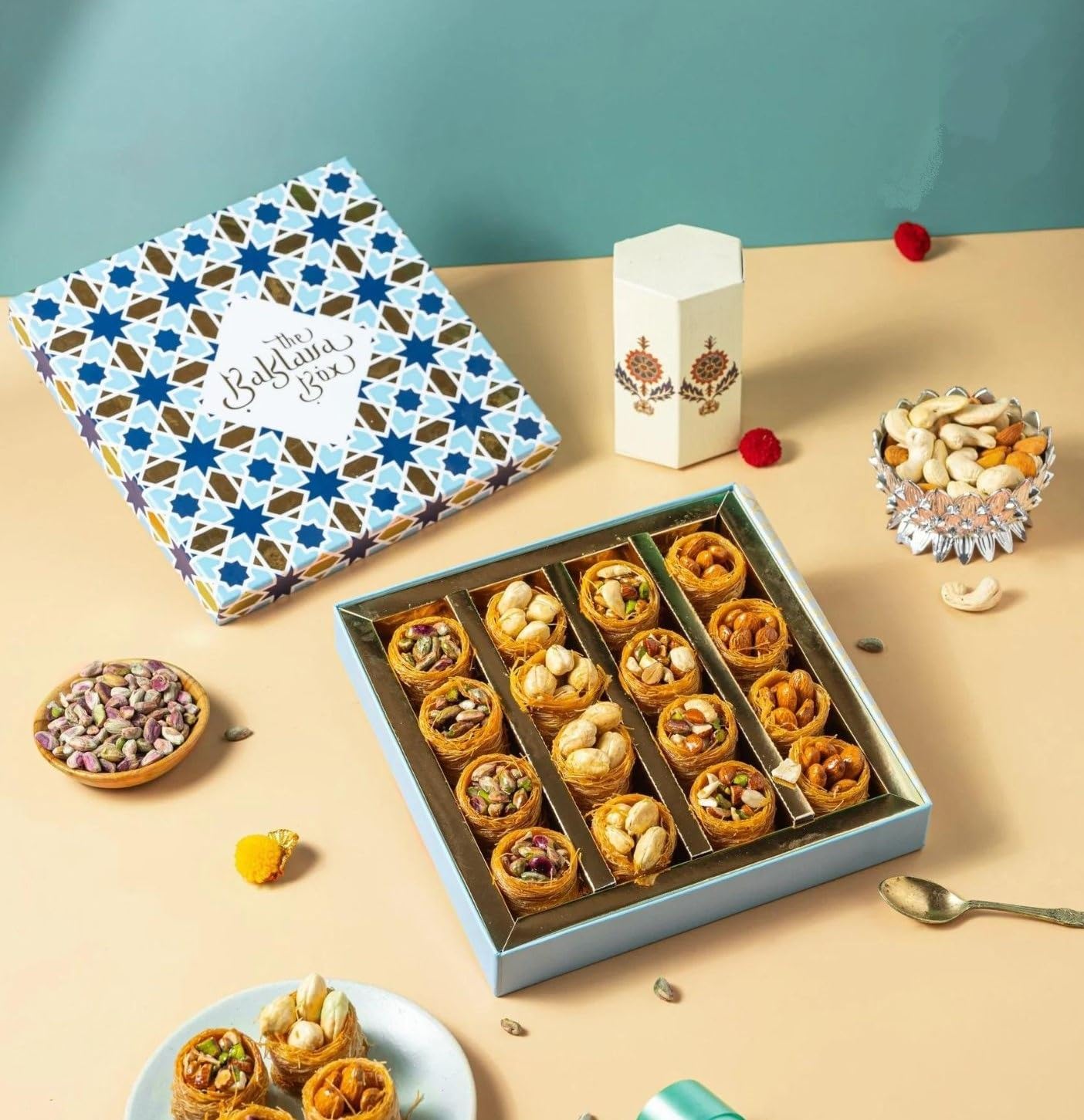 The Baklava Box- Assorted Oshe Bulbul Kunafa made using dry fruits, and ...