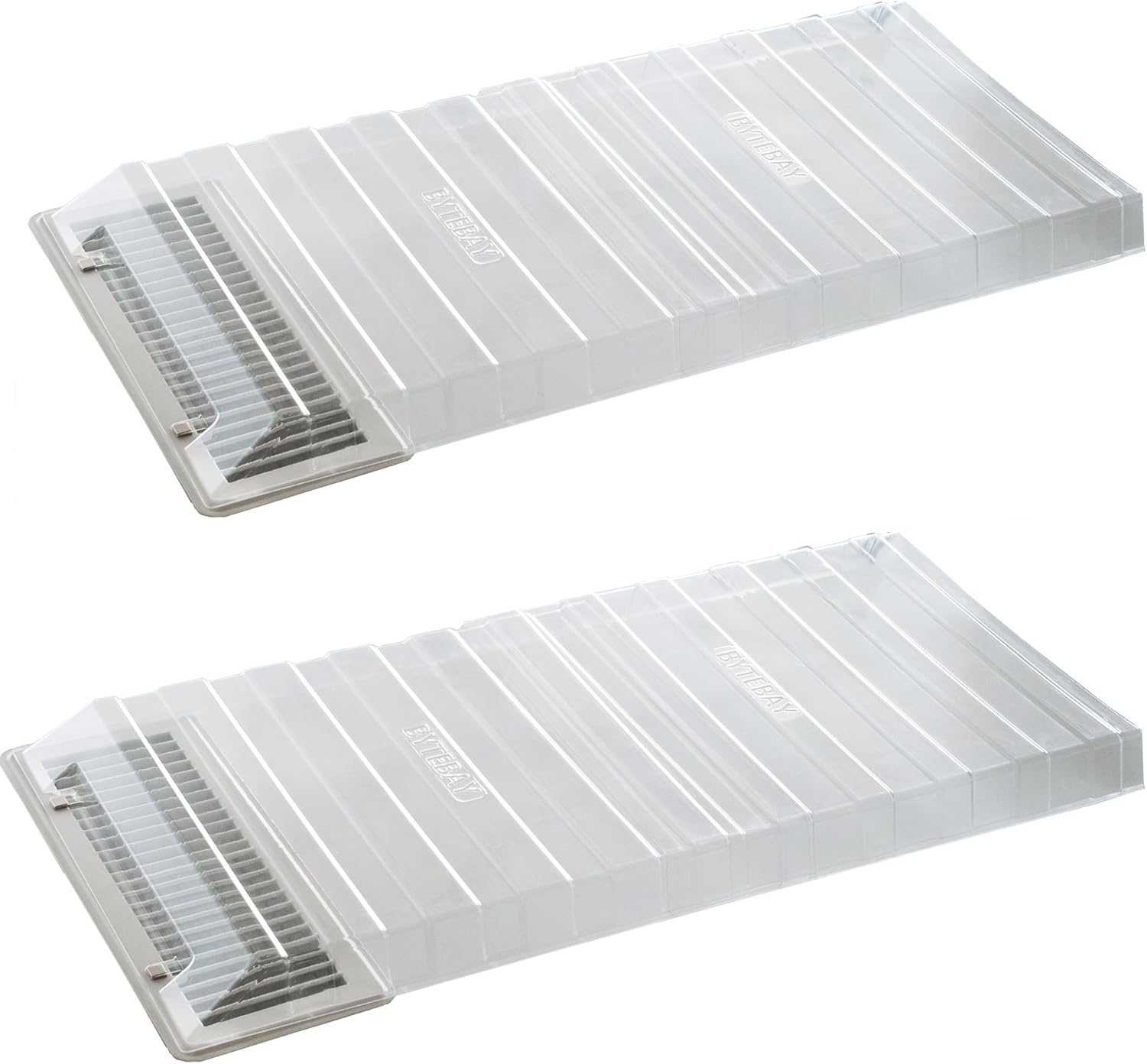 BYTEBAY 2-Pack Under Furniture Magnetic Air Vent Extender,Floor Vent ...