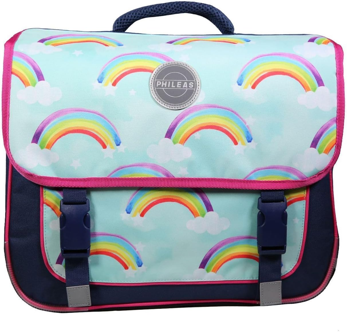 Bagtrotter Cartable 38 cm Phileas Arc En Ciel Bleu - Le Plus ...