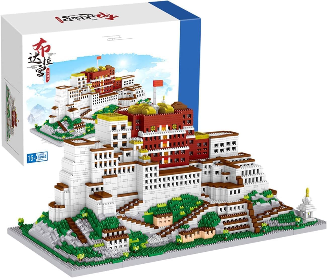 Auspcers Architectural Model Building Blocks Set, 4902PCS Potala Palace ...