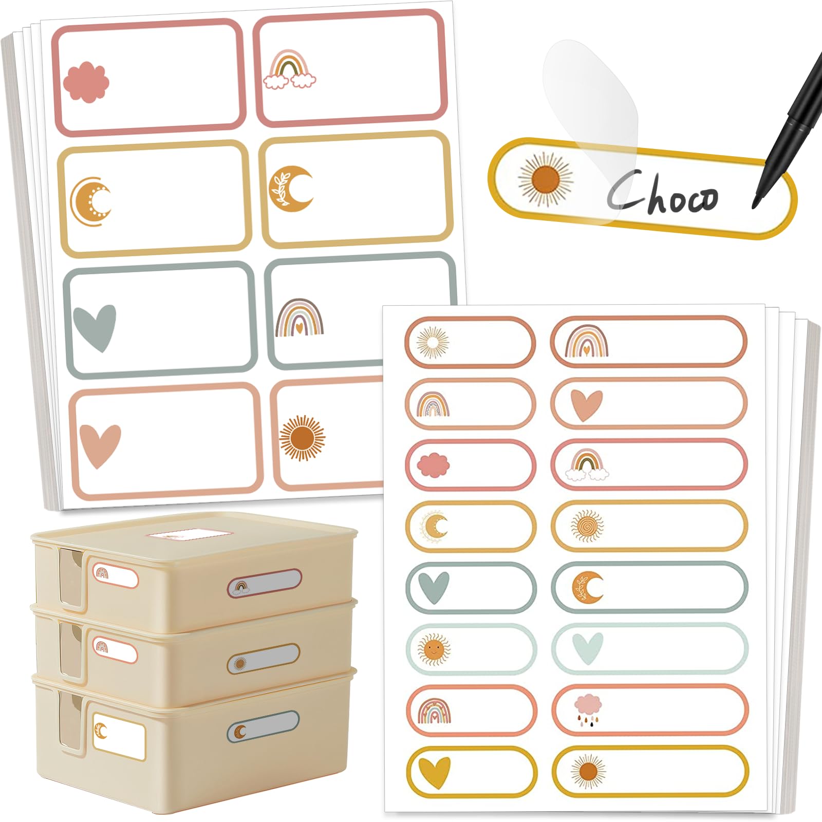 Buy 240 Pcs Baby Bottle Labels for Daycare, Waterproof Name Labels for ...