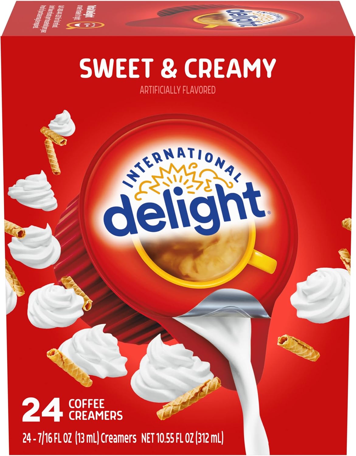 International Delight Coffee Creamer Singles, Sweet & Creamy, Shelf ...