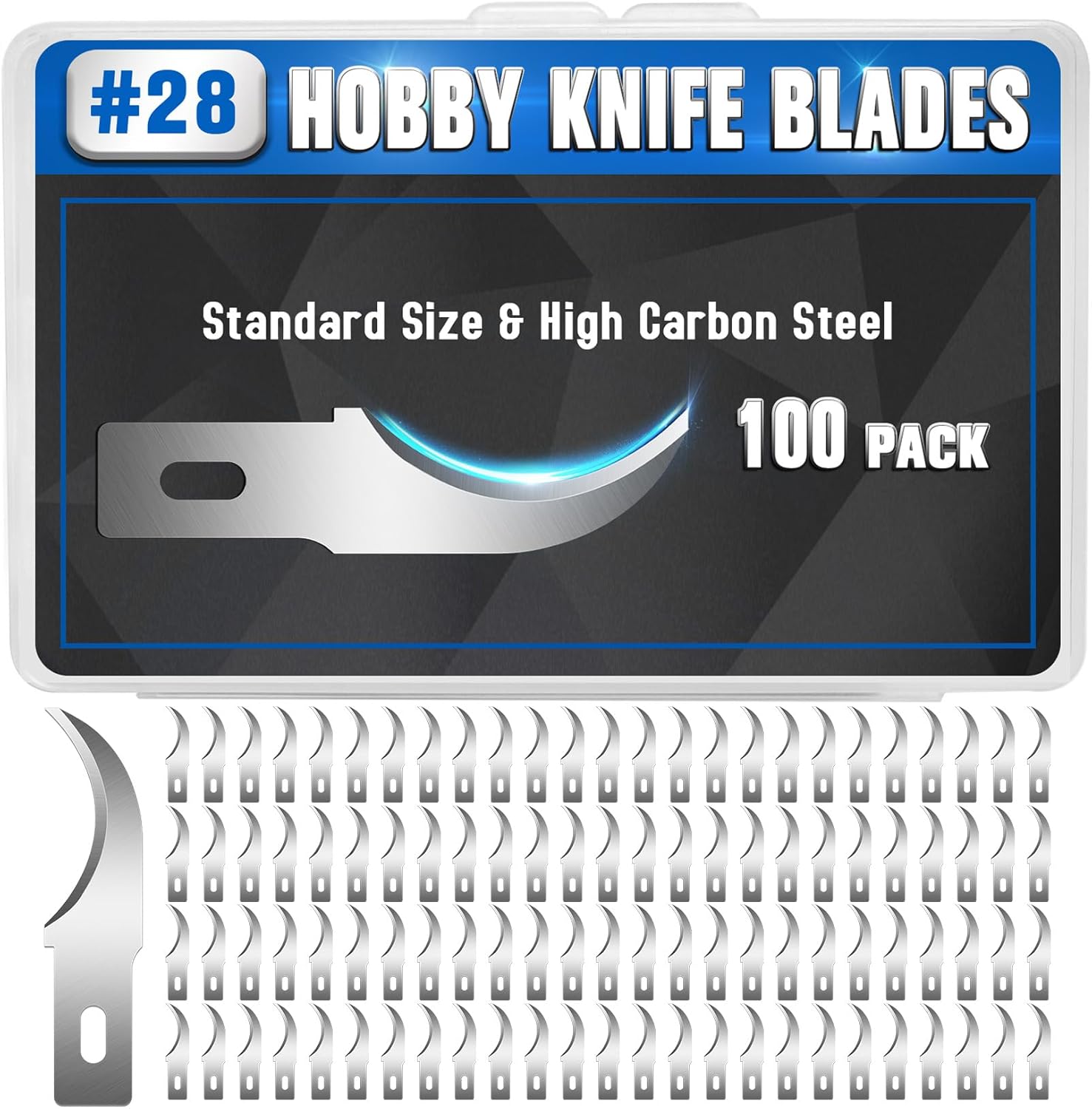 Amazon.com: DIYSELF 100 Pack Exacto Knife Blade Refills #18, Hobby ...