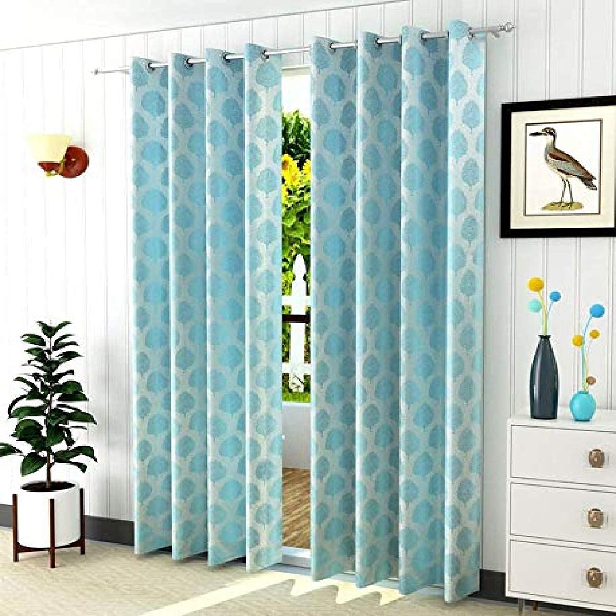 Buy YAZLYN COLLECTION Thermally Insulated Curtain Set - 60% Light ...