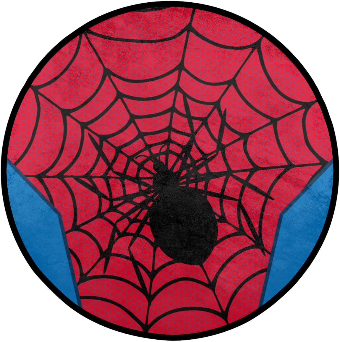 Amazon.com: Red Spider Web Round Area Rug Large Aesthetic Area Rugs for ...