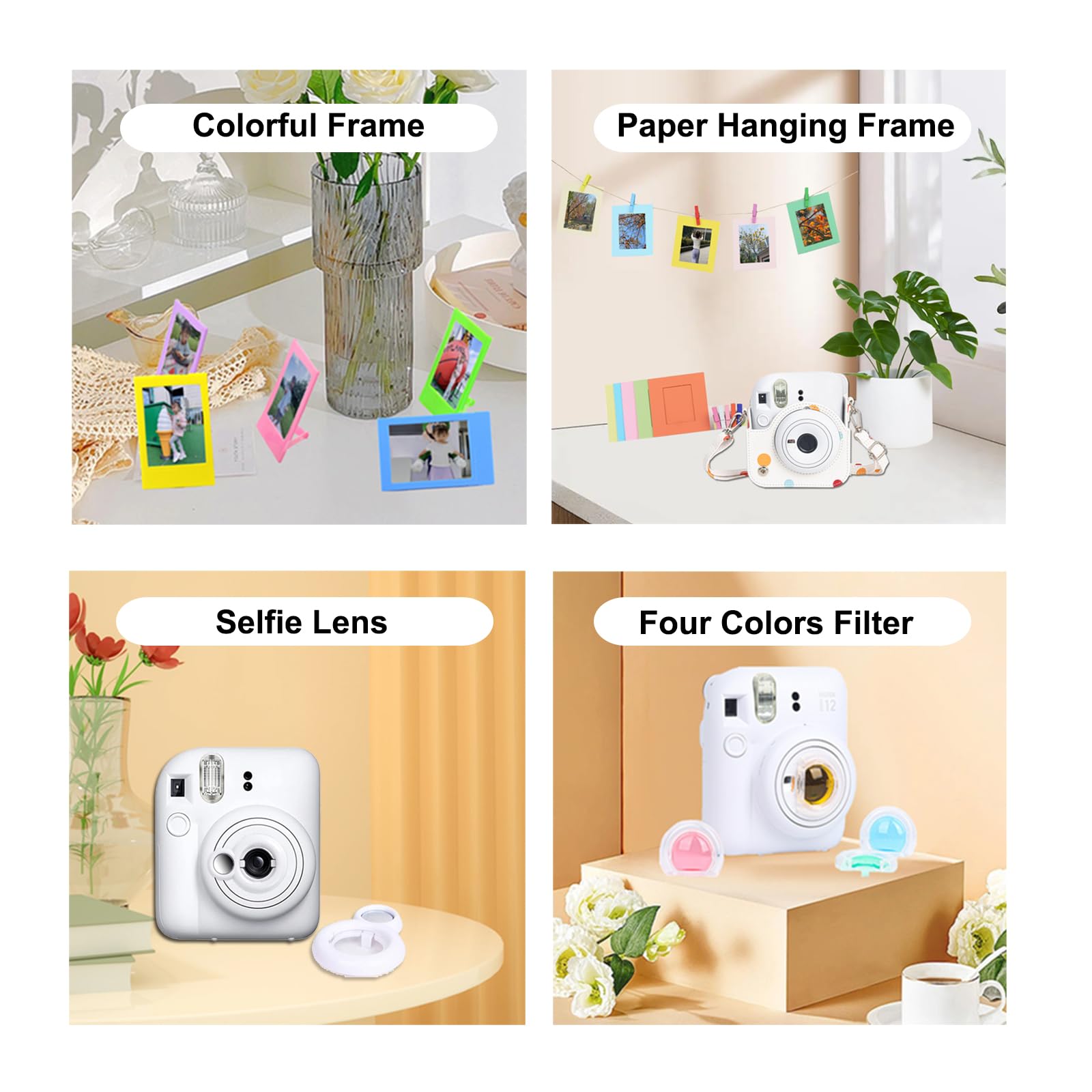 10 in 1 Instant Camera Accessories Kit for Fujifilm Instax Mini 12 With ...