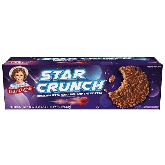 Amazon.com : Little Debbie Star Crunch 12 Individually Wrapped Cookies ...