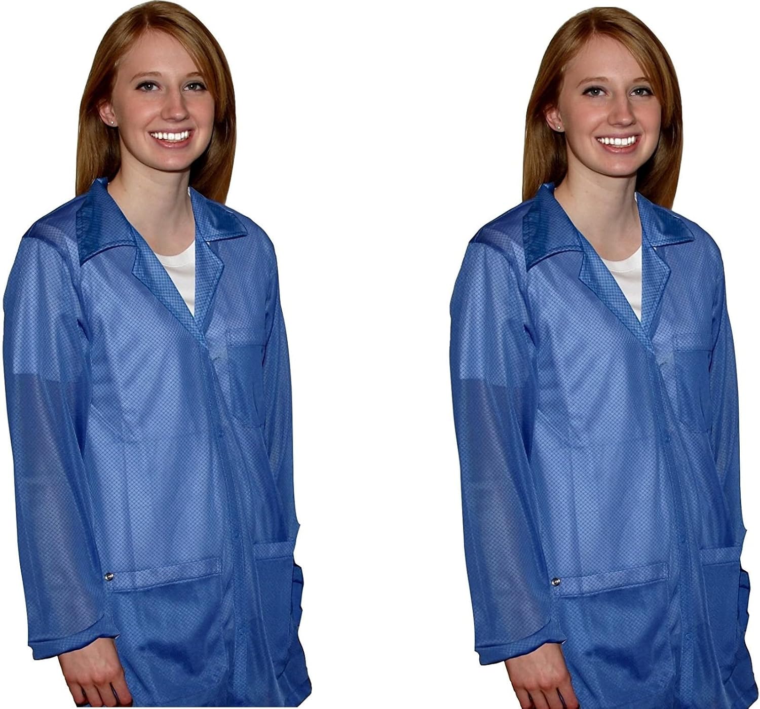 StaticTek Full Sleeve Snap Cuff ESD Jacket | Anti-Static Lab Coat ...