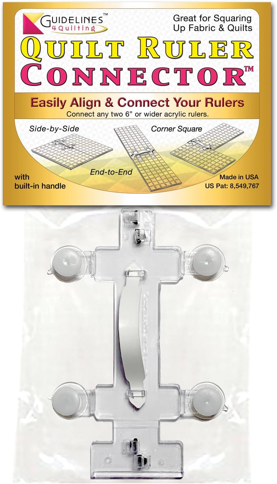 Amazon.com: Guidelines4quilting - Quilt Ruler Connector/Handle for ...