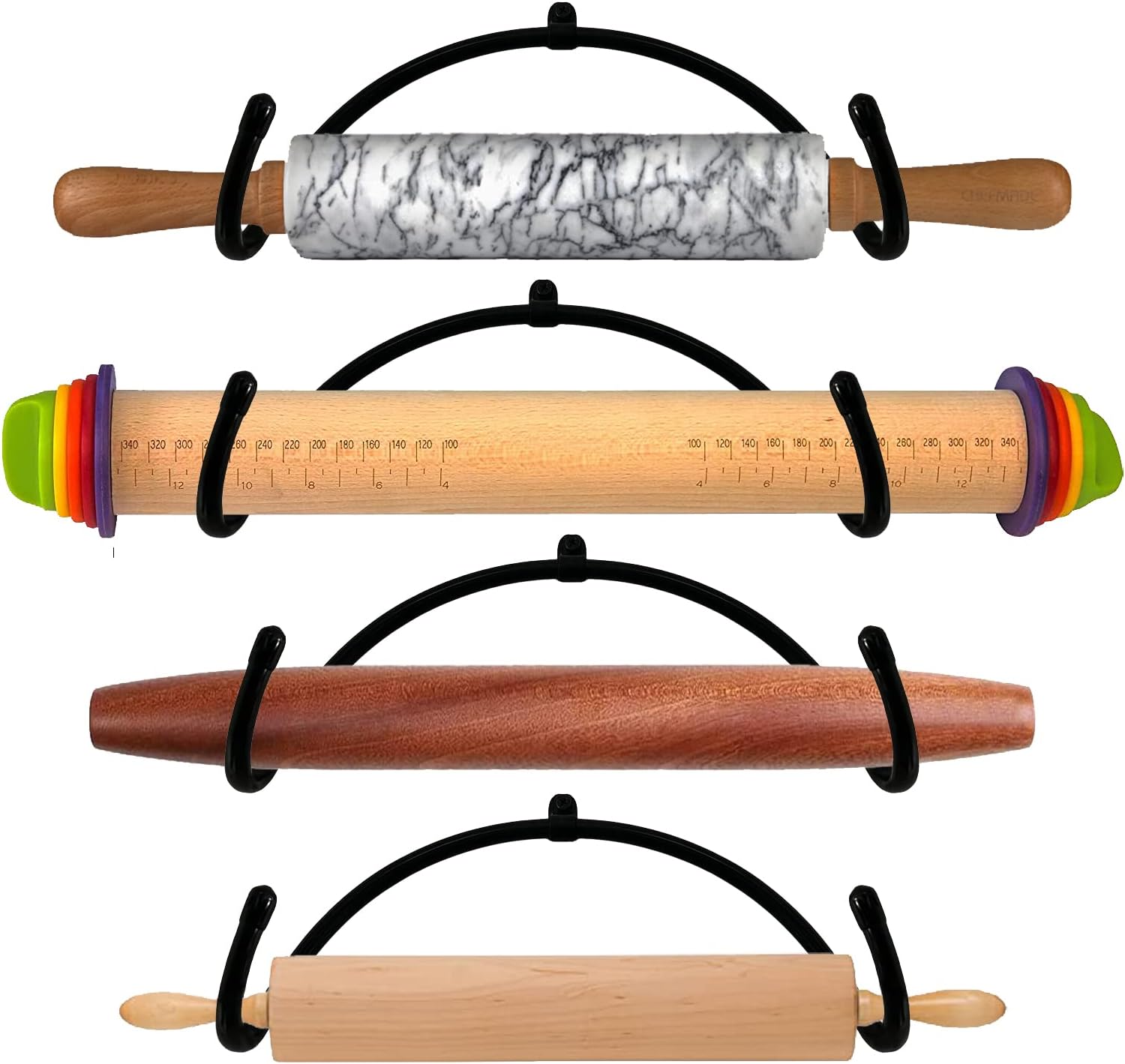 Amazon.com: Rolling Pin Holder Rolling Pin Display Rack Rolling Pin ...