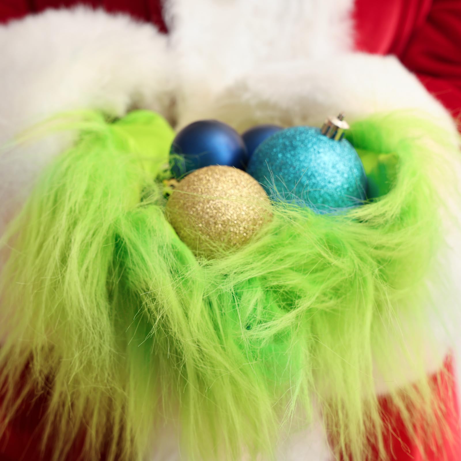 Snapklik.com : Syhood Wide Christmas Faux Fur Ribbon Trim Fabric Roll ...