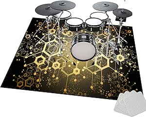 Drum Rug Drum Mat | Non Slip Soundproof Mat Anti Vibration | Musical ...