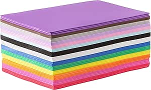 Assorted Color Foam Sheets 50 Pack - 15.7x23.6 Inch Craft Foam Sheets ...