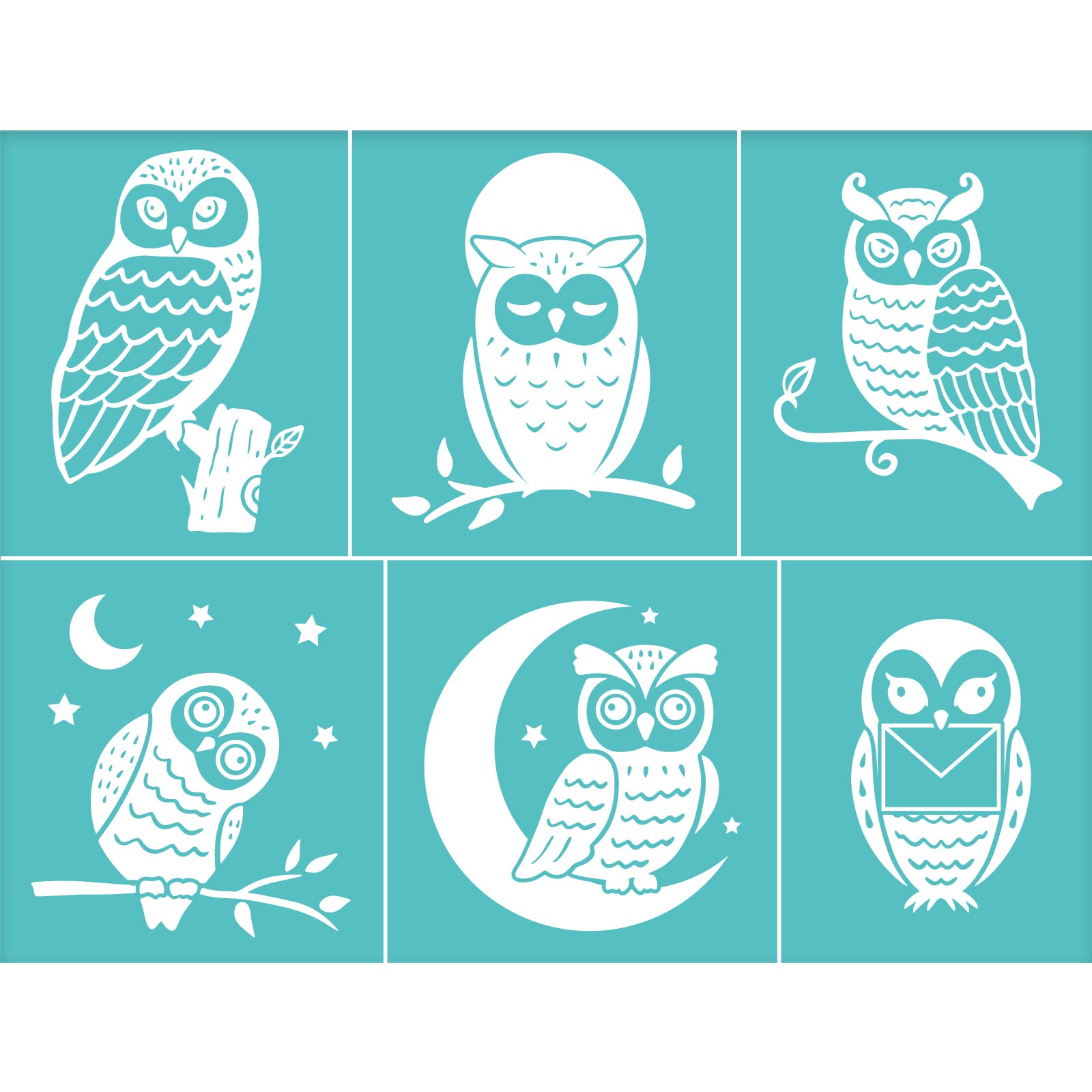 Owl Designs Stencils