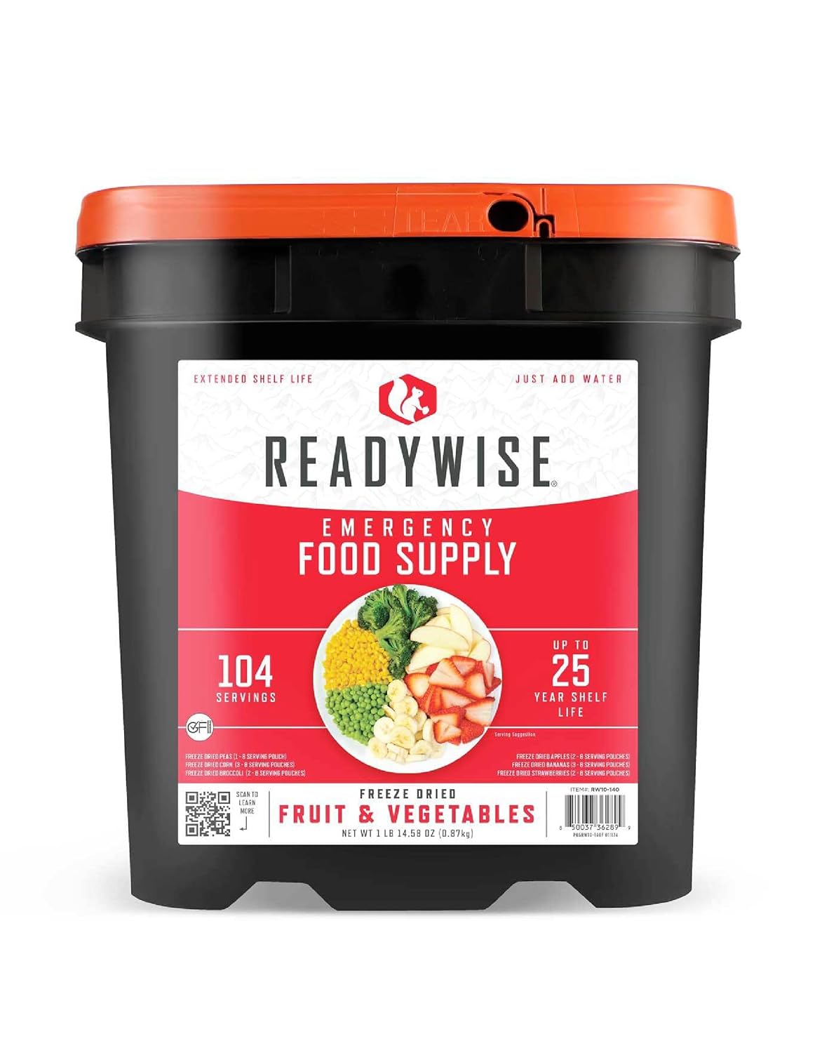 Amazon.com: ReadyWise Emergency Food Supply - 104 Servings Freeze Dried ...