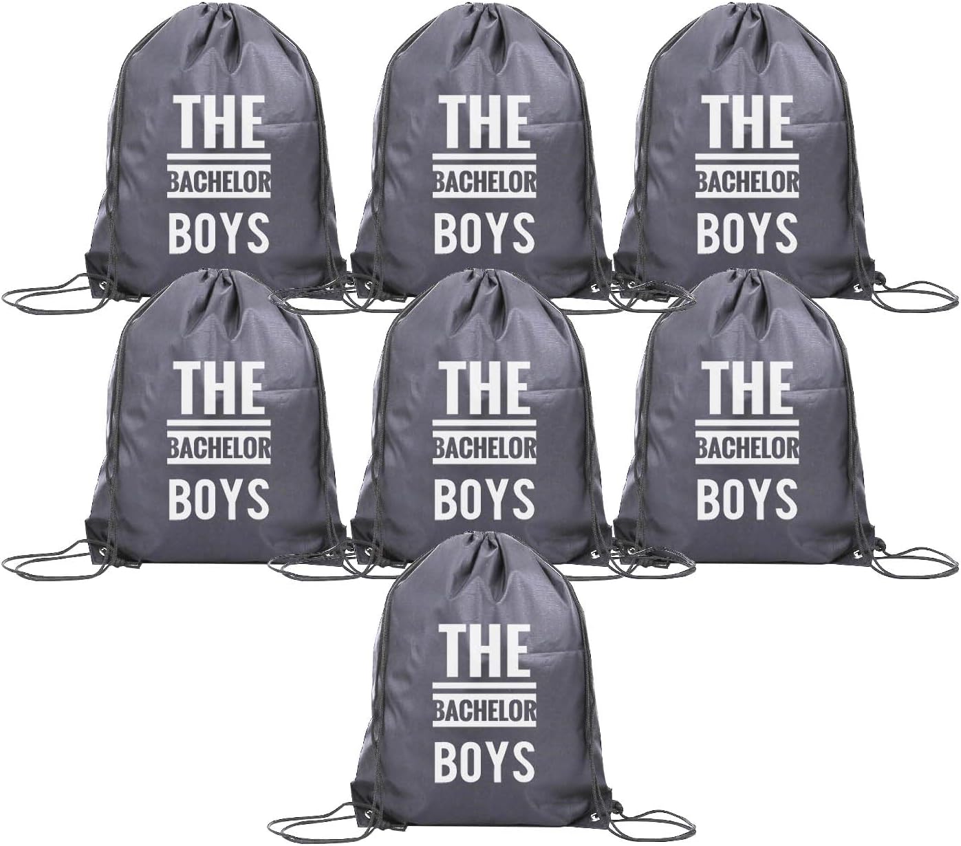 Amazon.com: Syiomlis 7 pack bachelor boy party drawstring bags,bachelor ...