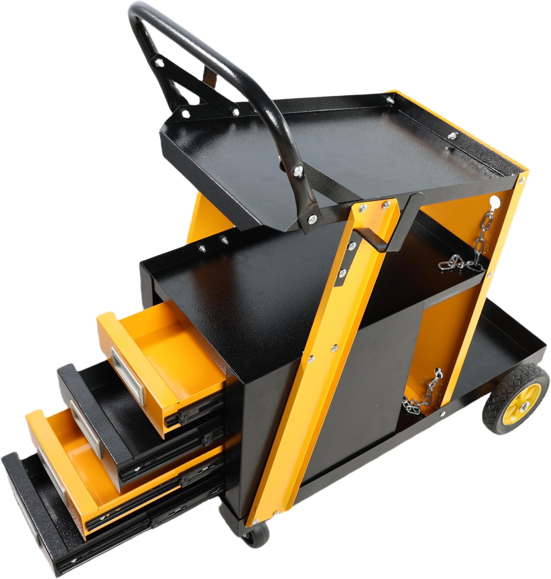 Amazon.com: Veemuaro Welding Cart, 2 Tiers Heavy Duty 360° Rolling ...