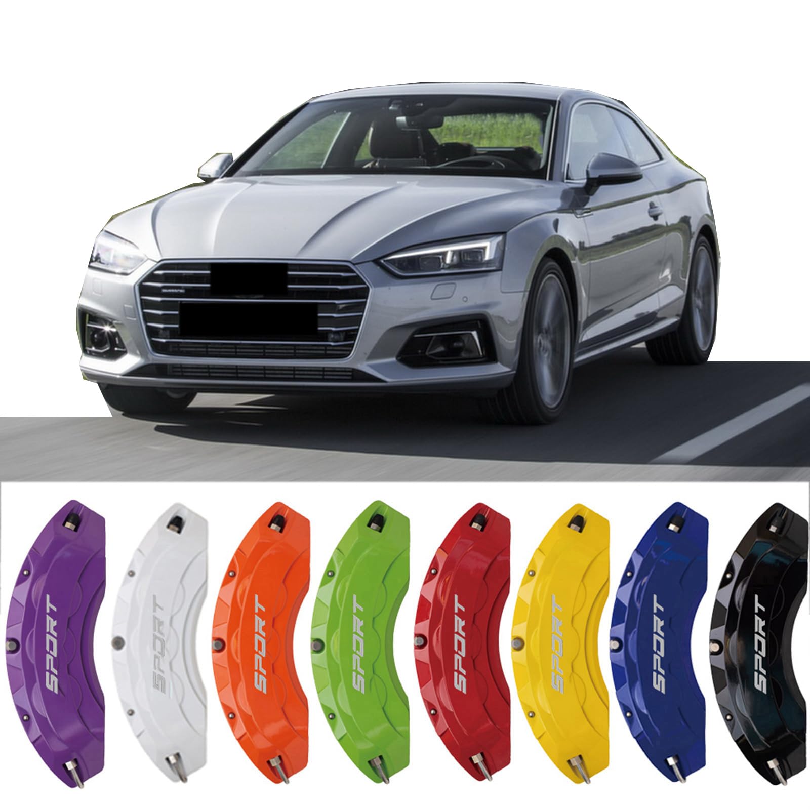 Amazon.com: Brake Caliper Covers Compatible for Audi A1 A2 A3 A4/A4L A5 ...