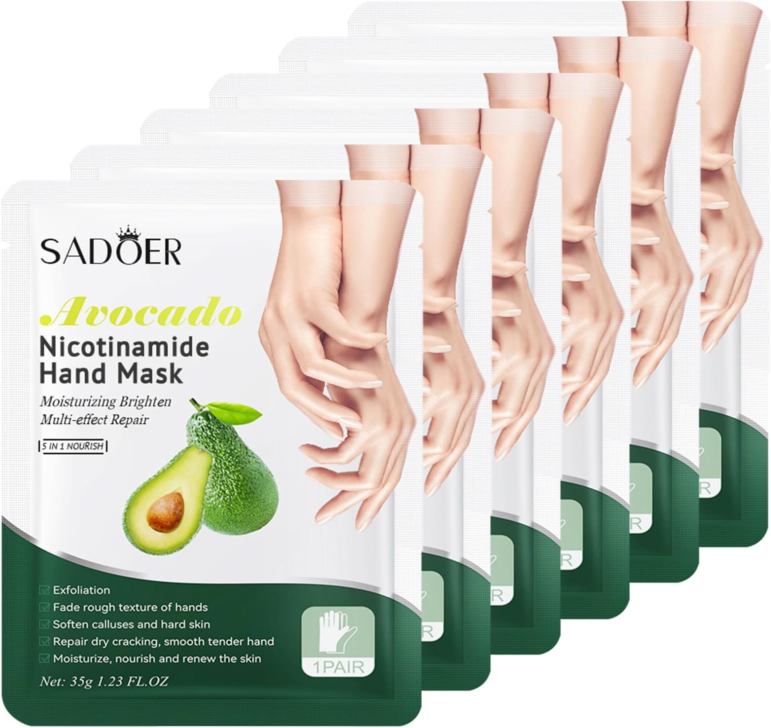 Amazon.com: 6 Pack Moisturizing Hand Peel Mask Gloves, Hand Mask ...