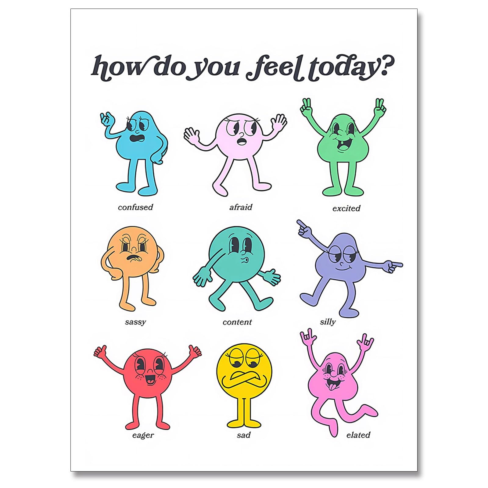 Buy Cmoqtiv how do you feel today?s, Feelings Chart(Emotions ) for ...