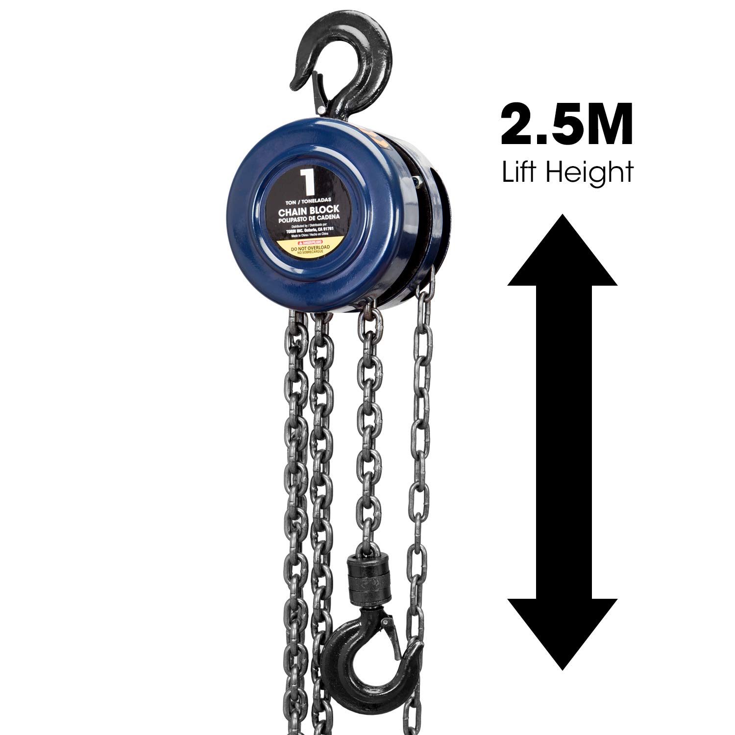 Snapklik.com : TCE ATR9010U Torin Manual Hand Lift Steel Chain Block Hoist