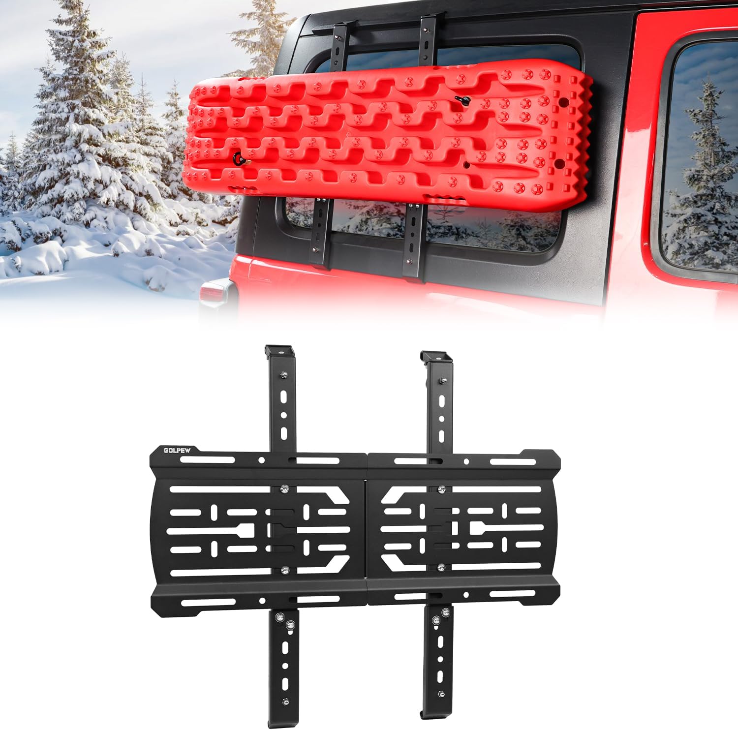 Amazon.com: Rear Window Storage Molle Panel Kit Compatible with Jeep ...