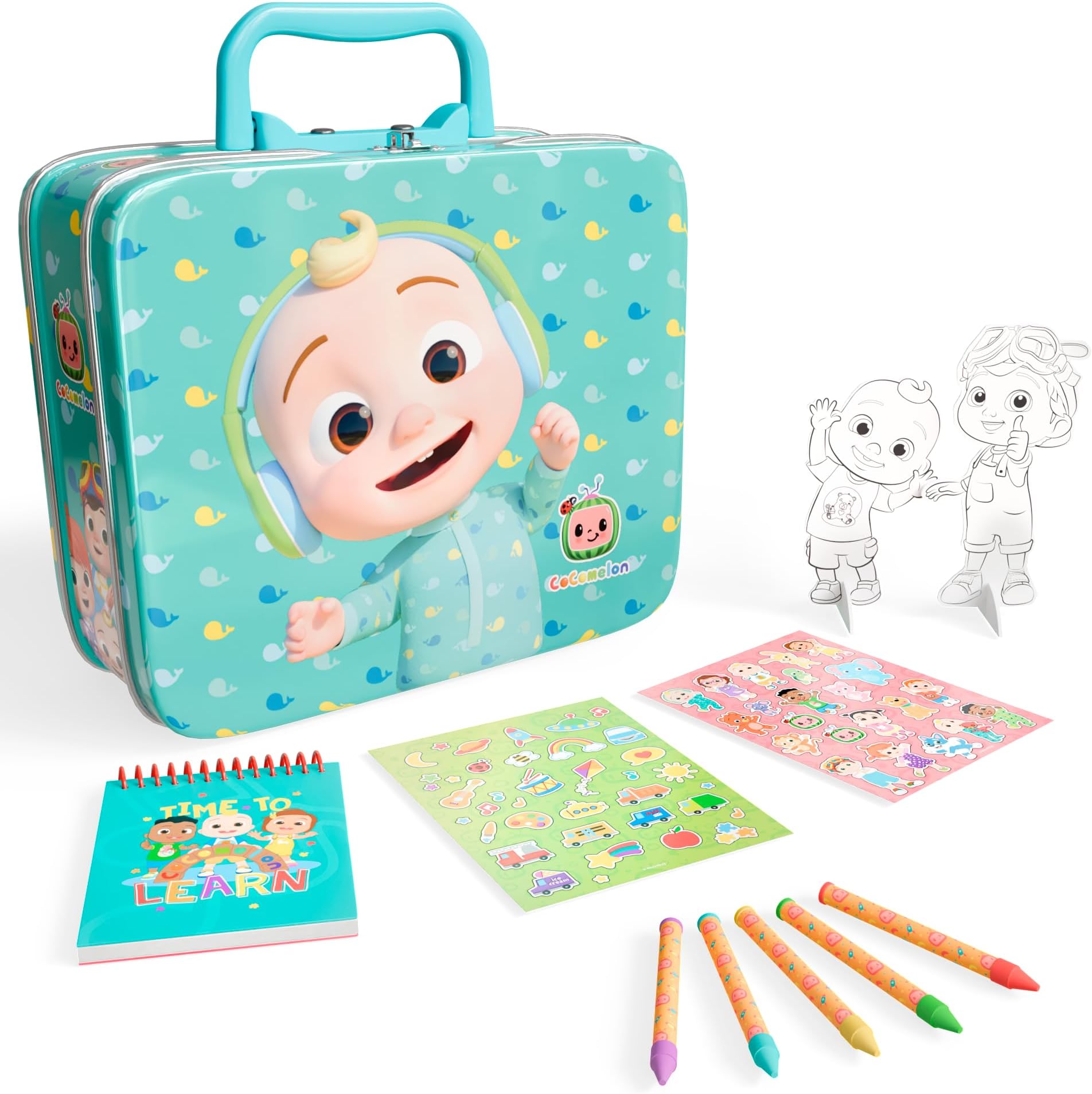 Amazon.com: Screen Legends Cocomelon Creative Coloring Canvas Set for ...