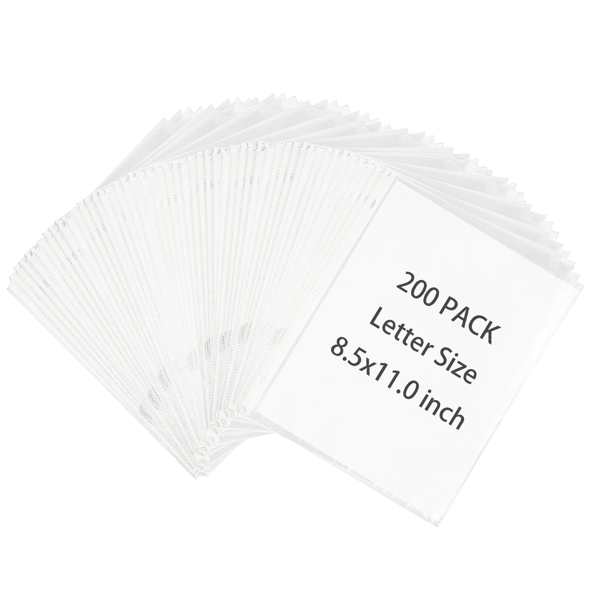 Sheet Protectors Fits Letter Size 8.5 x 11 Inch CB01200 (Fit Letter ...