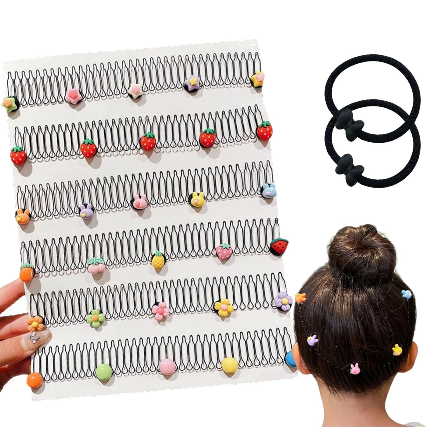 Amazon.com : Novaspire Stretchable Invisible Wire Hair Comb Clips- U ...