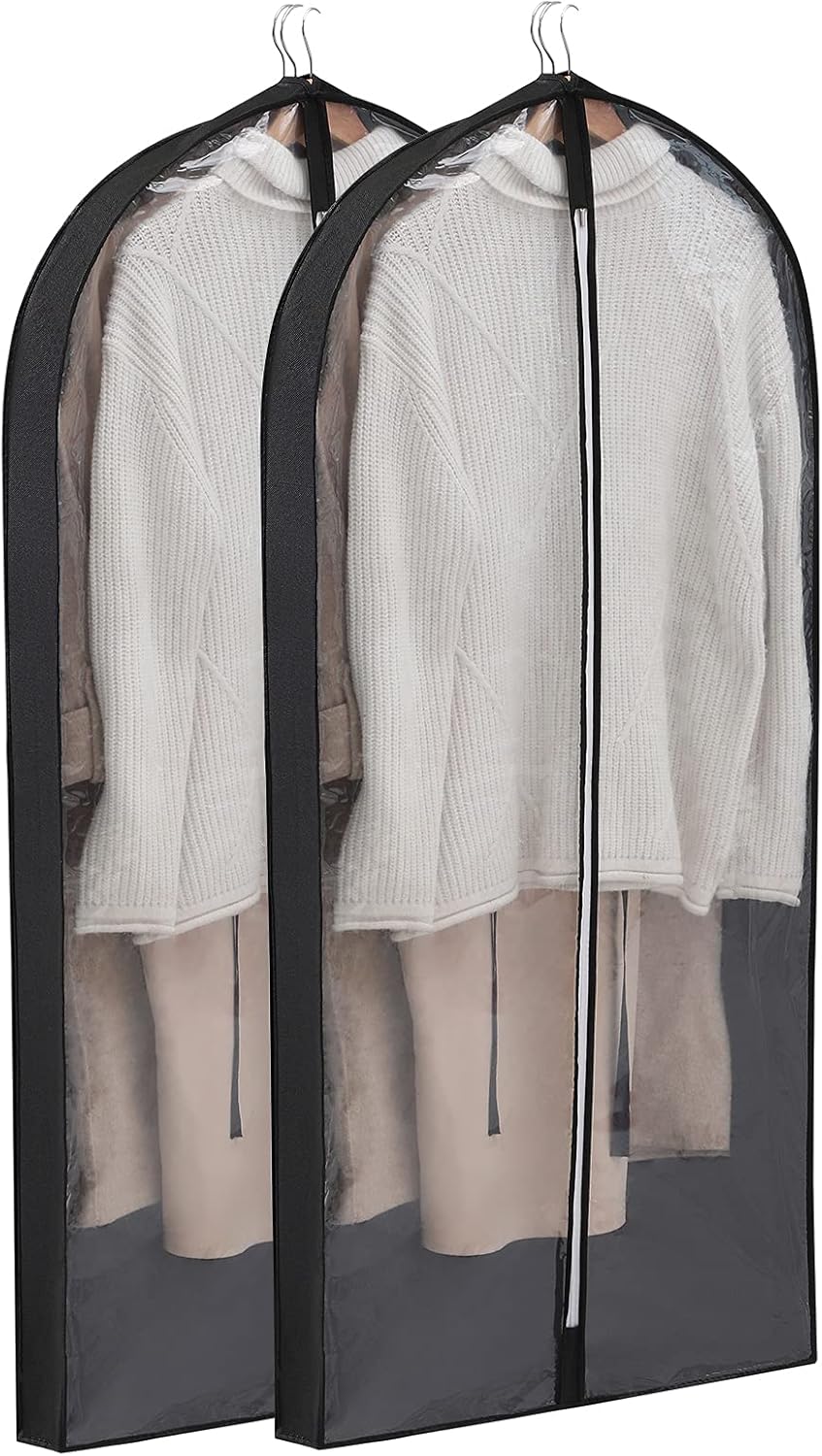 Amazon.com: 40" Hanging Garment Bags for Closet Storage, Suit Bag with ...