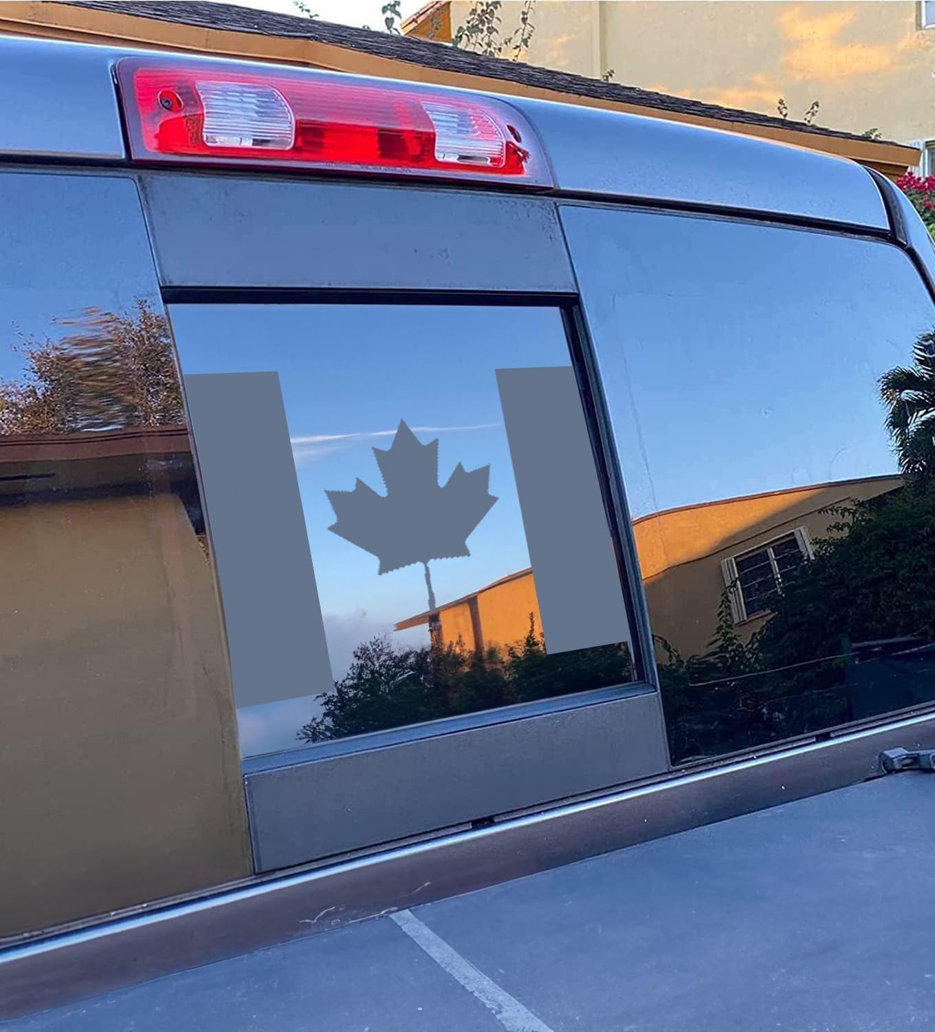 Amazon.com - Rear Middle Window Canada Flag Decals, Universal Matte ...